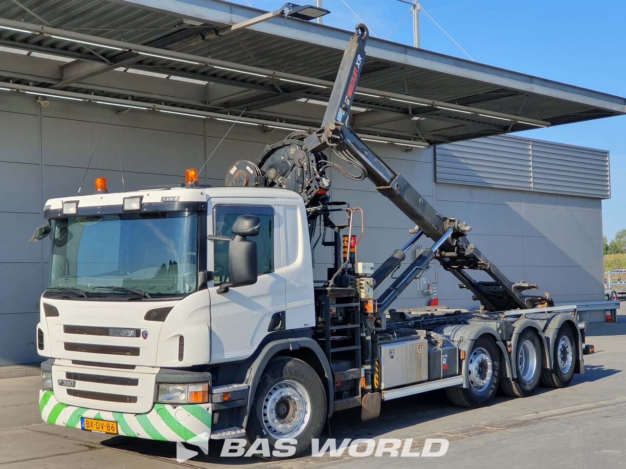 Scania P380 8X2 Hiab Multilift Type: XR21S61 haakarm vrachtwagen - BAS ...