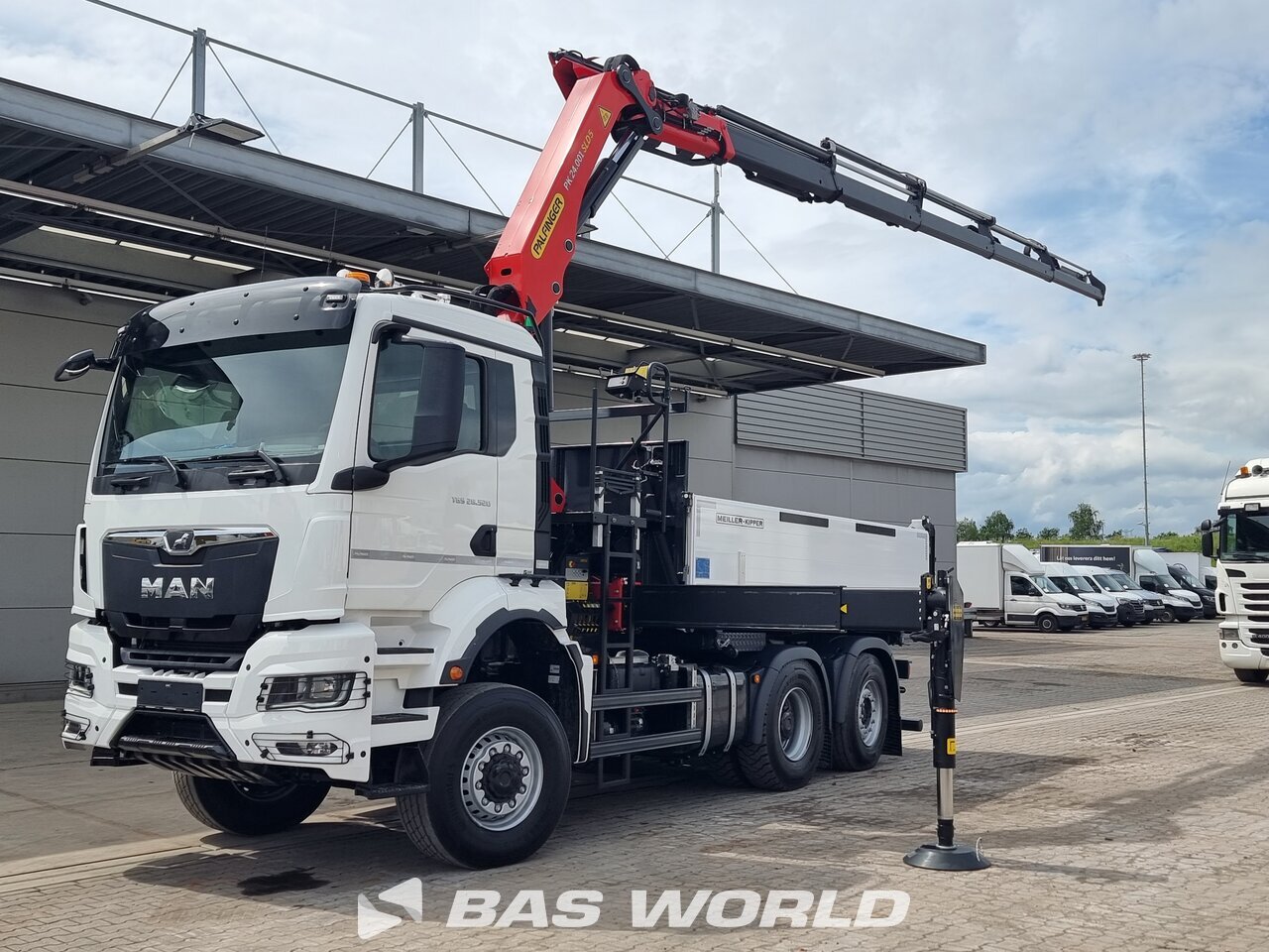 MAN TGS 28.520 6X4 Meiller GmbH Kipper vrachtwagen - BAS World