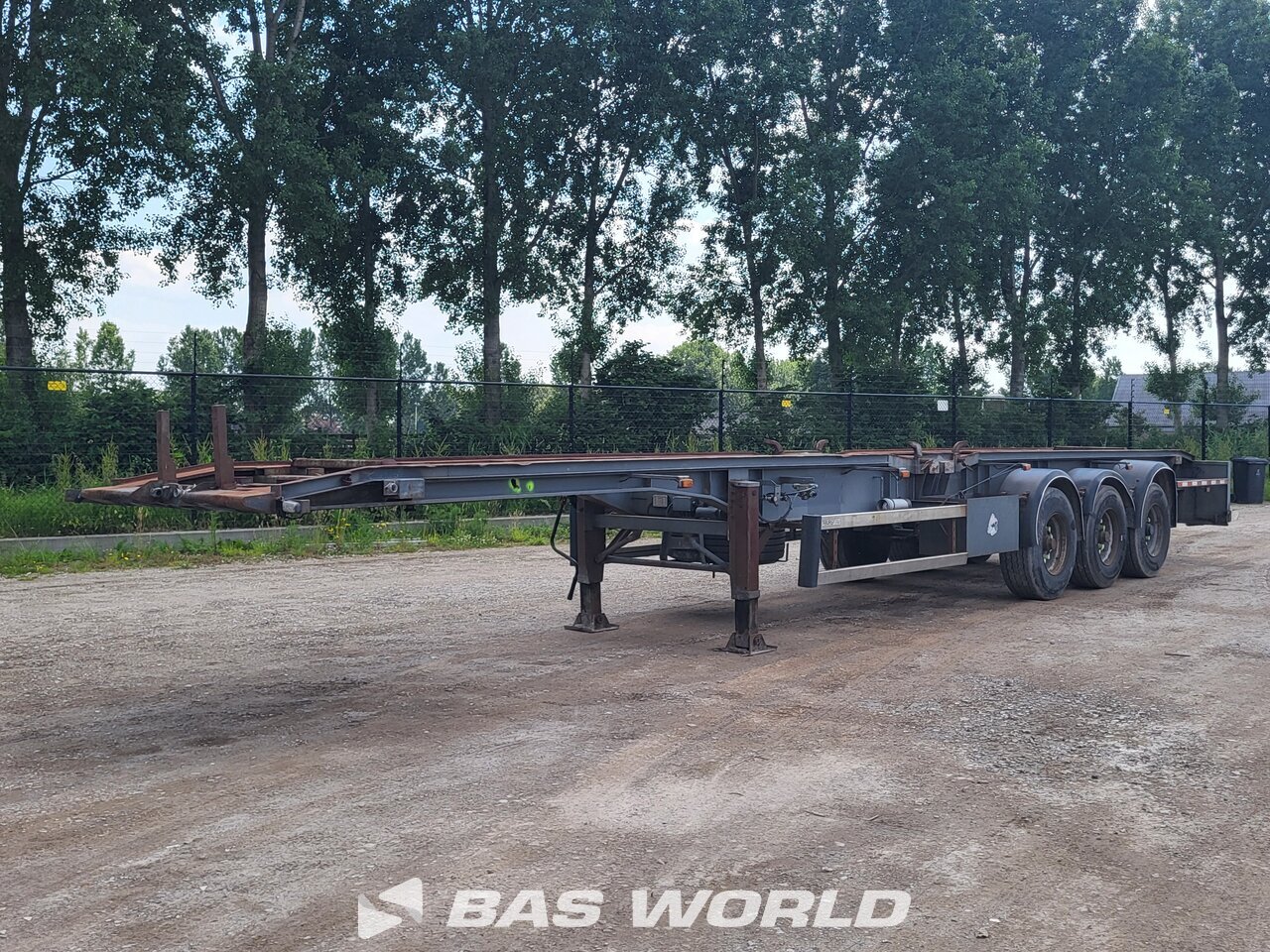 Burg BPDO 17 27 3 Assen Container chassis Semi-trailer 1995 Container ...
