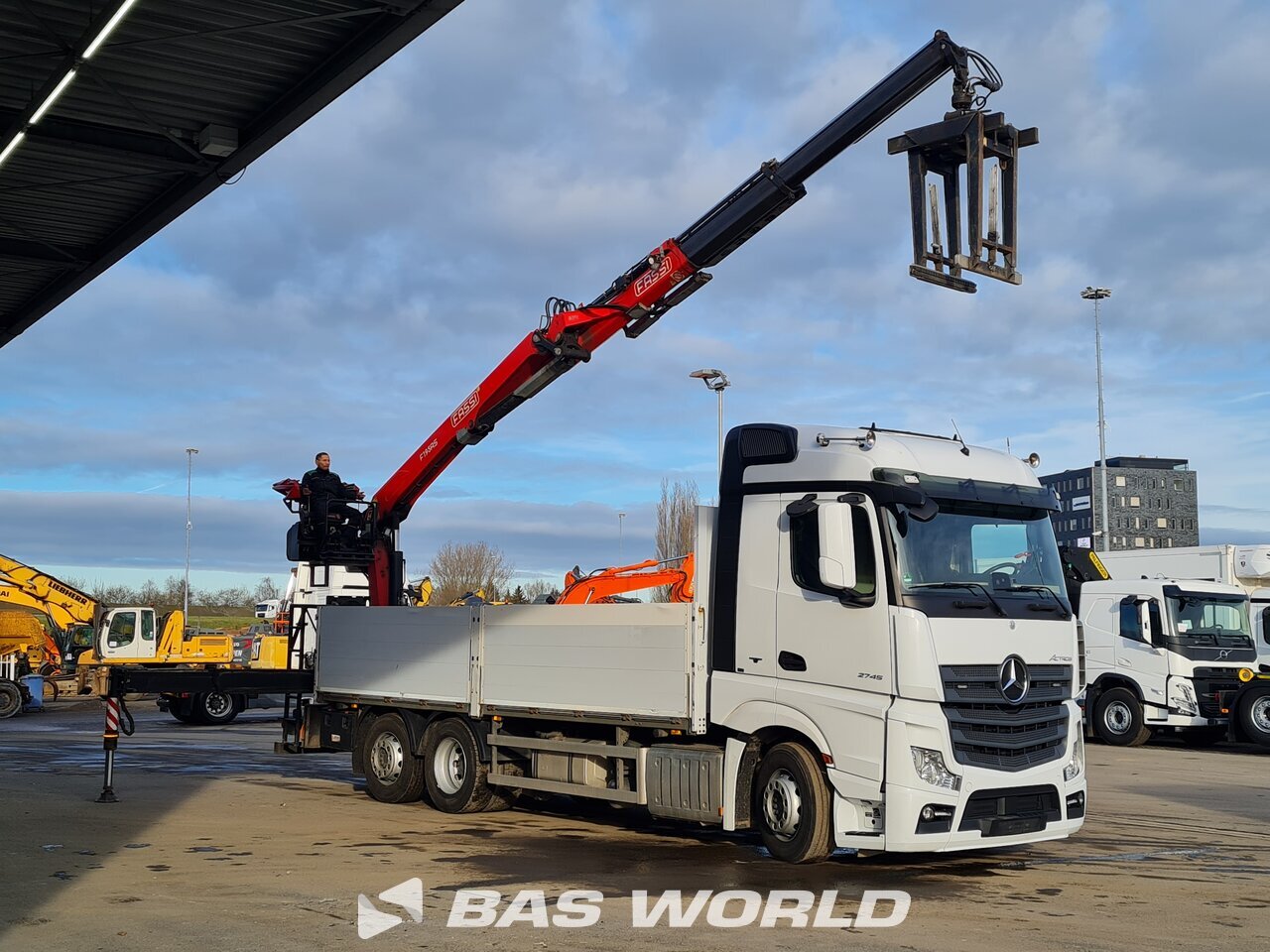 Mercedes Actros 2745 6X2 Adam Karosserie und Fahrzeugbau Pianale camion ...