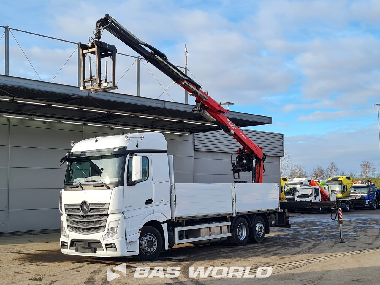 Mercedes Actros 2745 6X2 Adam Karosserie und Fahrzeugbau Pianale camion ...